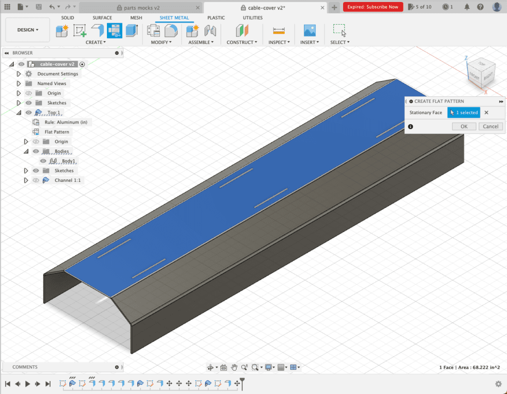 Setting Up Your File for Sheet Metal Bending | SendCutSend