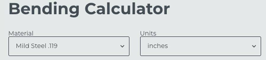 Sheet Metal Bending Calculator - SendCutSend
