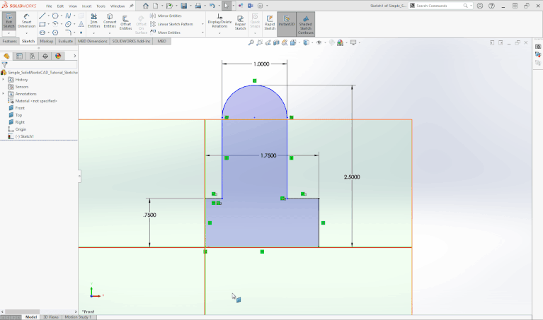 Intro to SolidWorks: Creating a 2D Sketch - SendCutSend
