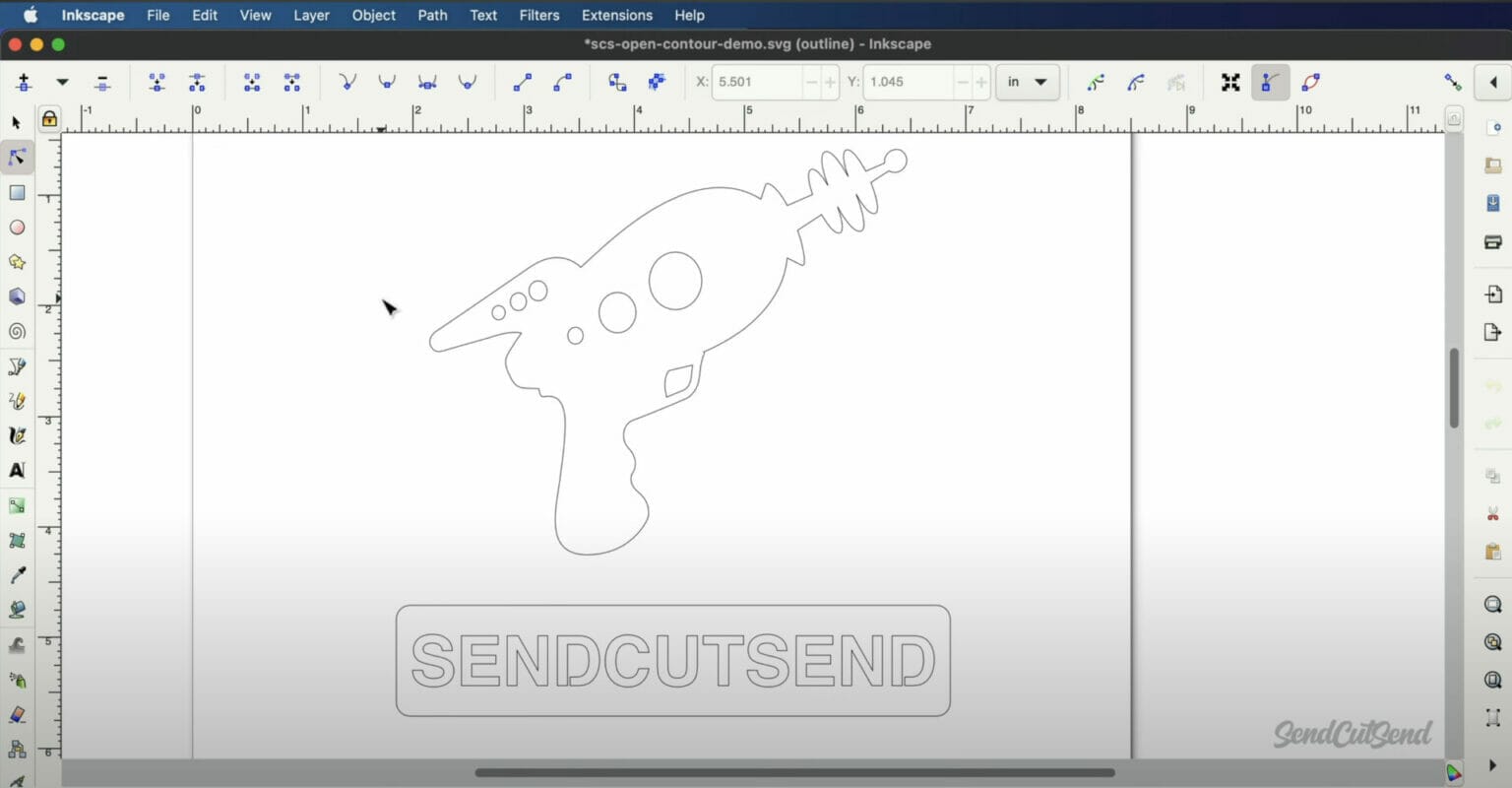 Export a DXF from Inkscape for Laser Cut Parts