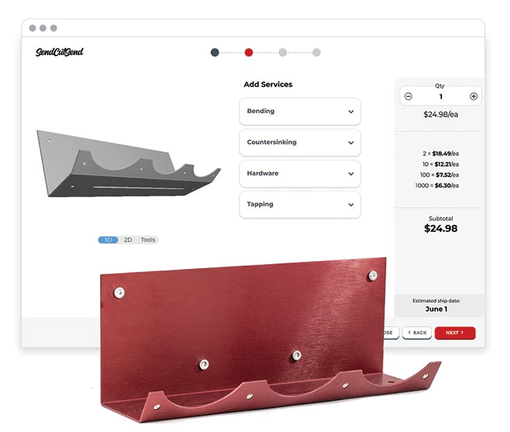SendCutSend | Online Laser Cutting and Waterjet Cutting