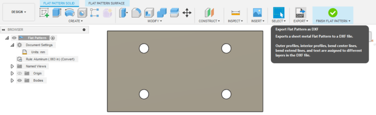 How do I export a DXF from the free version of Autodesk Fusion? | SendCutSend