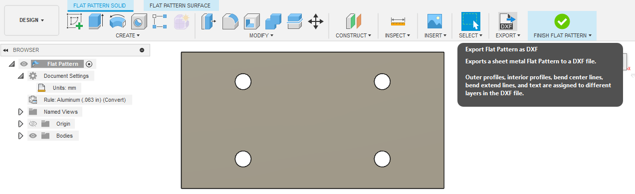 How do I export a DXF from the free version of Autodesk Fusion ...