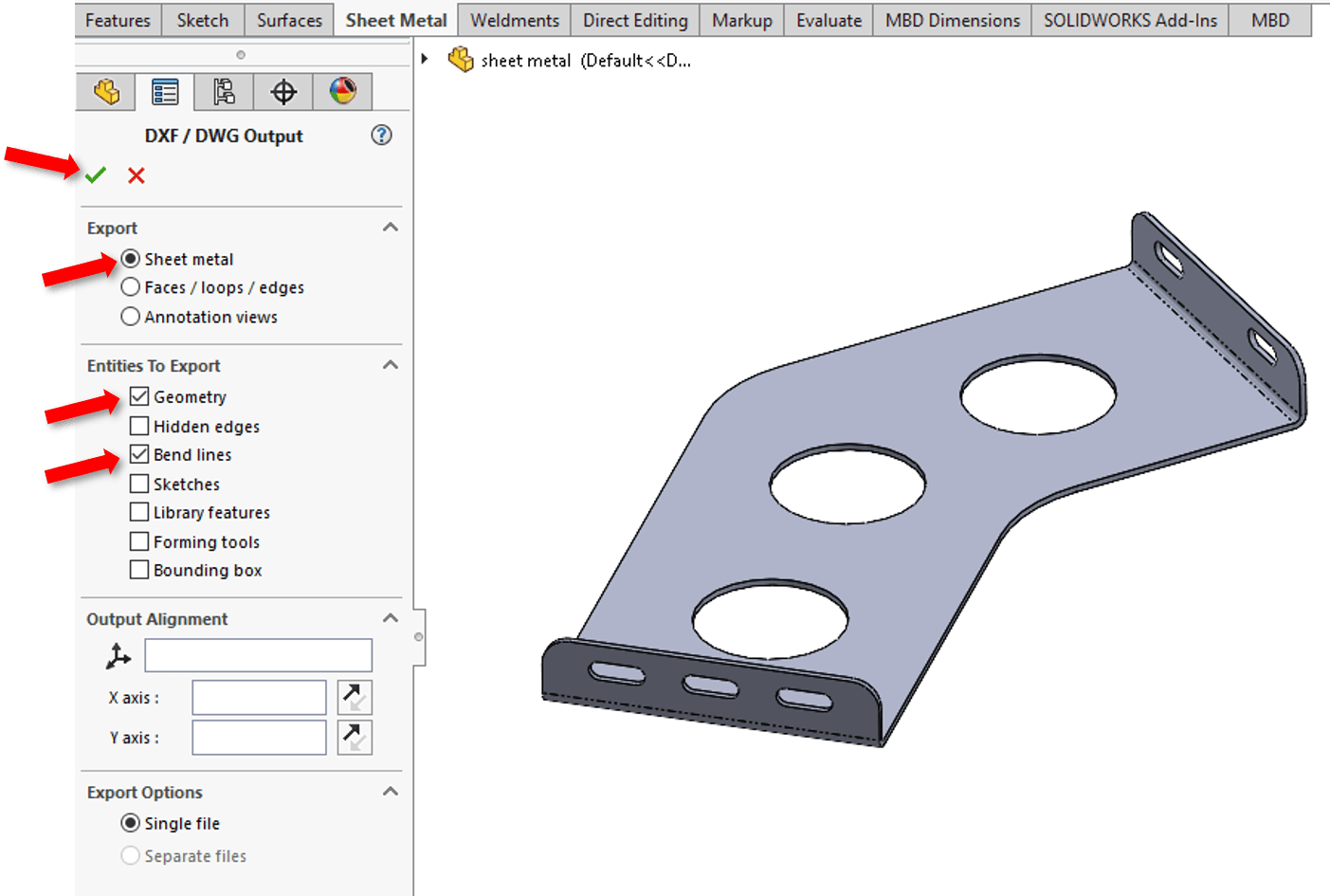 Exporting to DXF from SolidWorks | SendCutSend